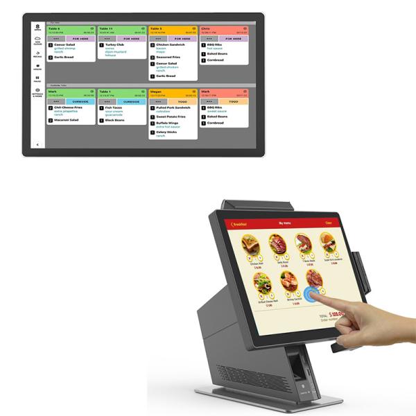 Quality 15.6" 21.5" Android Touch Screen KDS Kitchen Display System Support POE for sale