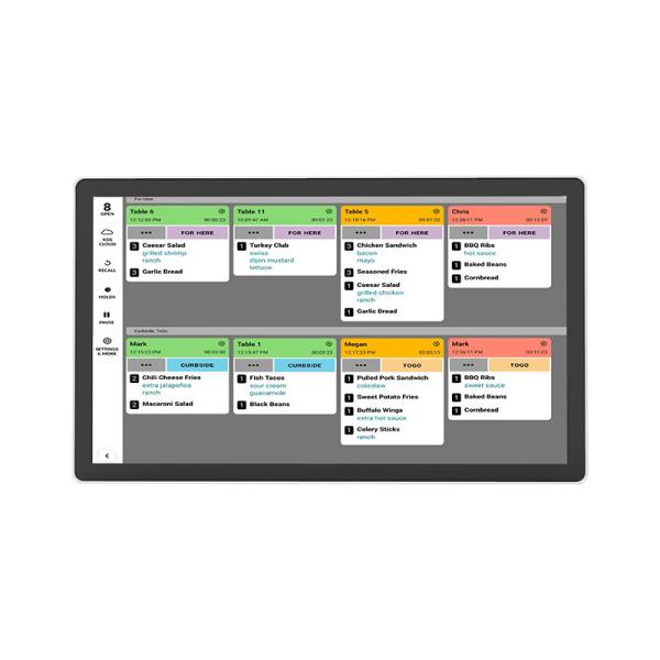 Quality 15.6" 21.5" Android Touch Screen KDS Kitchen Display System Support POE for sale