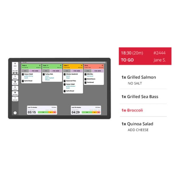 Quality 15.6" 21.5" Android Touch Screen KDS Kitchen Display System Support POE for sale