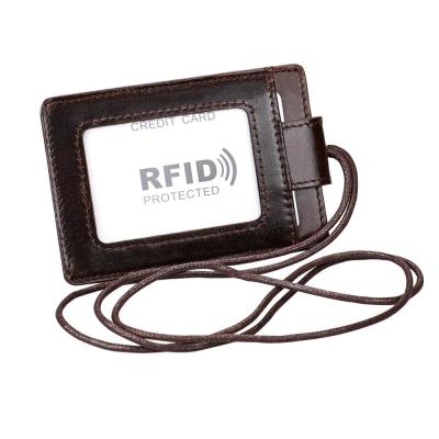 Κίνα 0.05kg 10x7cm εξατομικευμένα εξαρτήματα EN17 RFID δέρματος που εμποδίζει το γνήσιο πορτοφόλι δέρματος προς πώληση