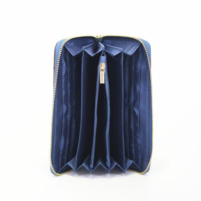 Cina Portafoglio del plaid delle donne di cuoio del polisacco di Saffiano, portafoglio di cuoio della frizione di 10x8.5cm in vendita