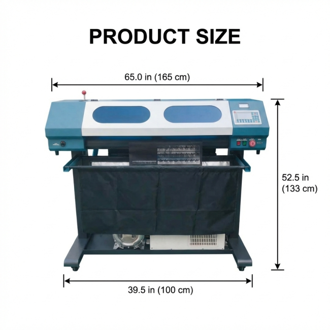 Laser film engraving machine workspace