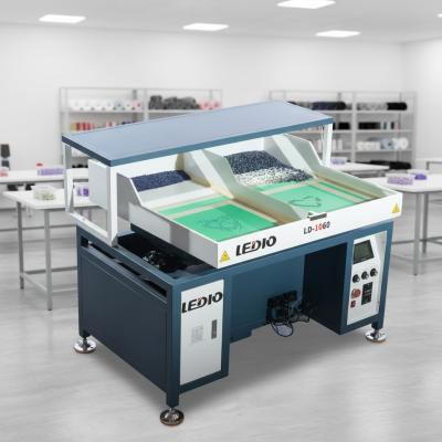 China Industrial Double Station Hot Fix Rhinestone Machine , Auto Rhinestone Heat Press Machine for sale