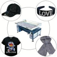 China Automatic Rhinestone Pasting Machine Rhinstone Brushing Machine for sale
