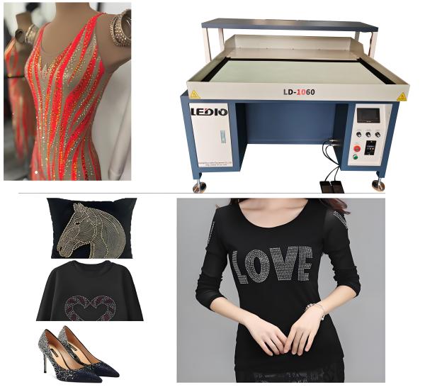 Quality Hot Fix Rhinestone Shaking Machine Single Head For T Shirt Clothing Making for sale