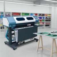 China vinyl PU Puff TPU Sticker Laser Cutting Plotter Machine for sale