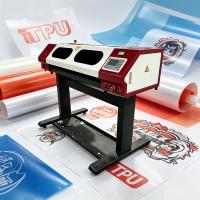 China Laser Cutting Plotter Machine for Printed PU PUFF Vinyl for sale