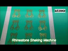 ledio stainless steel automatic rhinestone trimming & embroidery machine with custom fabric options