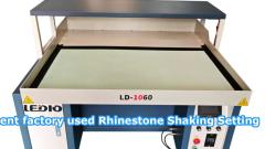 garment factory used Rhinestone Shaking Setting Mchine.