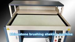 Rhinestone brushing shaking machine