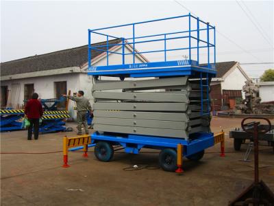 China Hydraulic Self Propelled Scissor Lift Aerial Working Safe Loading 230KG Max 8m for sale