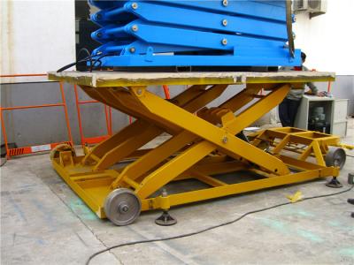 China 8m telescopic aerial work platform , outdoor scissor lifting platform for sale