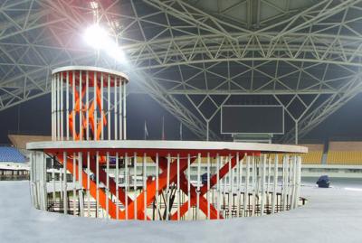 China 0-14 m lifting height Rotating Elevator Platform for Stage for sale