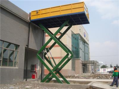 China 8m Electrical Driving 2300Kg Hydraulic Lift Platform Automotive Car Scissor Lift for sale