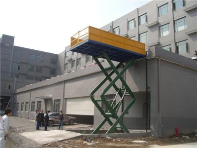 China 1.0m Guardrail hydraulic car scissor lift platform anti-hydraulic pipe rupture for sale