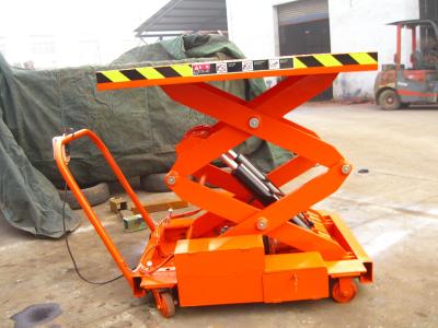 China SJY0.3-3  aerial work platform for electric scooter scissor work platform 300 kg  9.8 feet high for sale