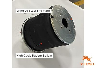 China High-Cycle Tested Bus Air Bellow with Crimped Steel End Plate and Dual Valves for Transit Shuttle Fleet for sale