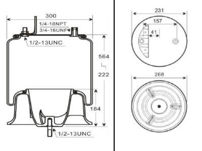 Cina Molla pneumatica del camion di W01-358 -9781 in vendita