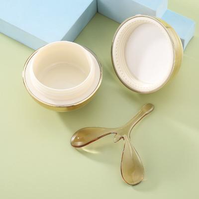 China 30G Custom Mini Luxury Cosmetic Eye Cream Jar Plastic Containers With Tight Locking Lids for sale