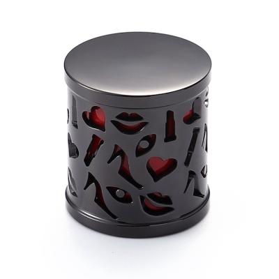 China Custom Fashion Modern Zinc Alloy Die Casting CNC Machining Perfume Bottle Caps With Plating Finishing for sale