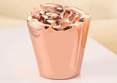 China Moderno diseño de lujo único Revestimiento de oro color de zinc aleación de fundición Die Perfume botella tapa se ajusta a la mayoría de las botellas según el diseño solicitado en venta