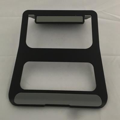 Cina Vassoio di alluminio d'anodizzazione del computer portatile di 230*210*4mm Macbook del supporto nero del metallo in vendita