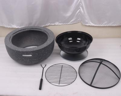 Cina Pozzo portatile del barbecue di progettazione 59.5*34.5cm del MgO della griglia d'acciaio di pietra del barbecue in vendita