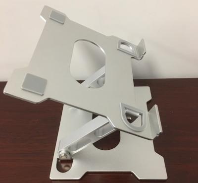 China Anodisierungs3.0mm Laptop-abkühlender Stand-silberner faltbarer Tablet-Aluminiumhalter zu verkaufen