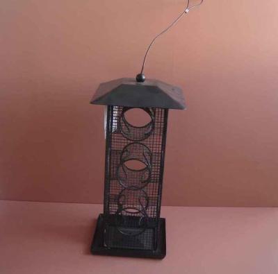 China Laser, der Logo Galvanized Black Metal Bird-Zufuhr Squirre-Widerstand graviert zu verkaufen