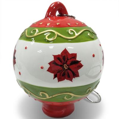 Cina Alimentatore ceramico all'aperto dell'uccello del metallo della palla di Natale con il piatto di timbratura placcato dell'alimento del ferro in vendita