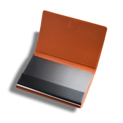 China Customized PU Laminated Aluminium Atm Card Holder Anode Oxidizing for sale