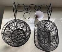 China Black Painted Rustproof Wire Dish Drying Rack Kitchen Drain Rack for sale