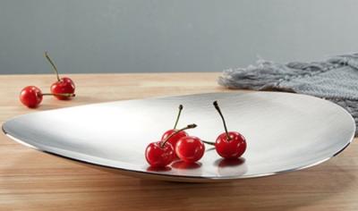 China Frucht-Platten-Metallhaushaltsware-Sand-Polnisch des Nachtisch-Becken-SS304 zu verkaufen