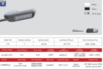 China Europese stijl 60w 80w 100w 120w 150w 180w 200w 220w AC100V-277V Led licht led-straatverlichting waterdicht Te koop