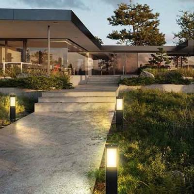 Cina Giardino di palo leggero del cortile della banda 30w 40w LED di Cousertech 1800 lumi di IP65 in vendita