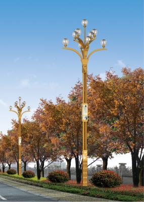 China Un'iluminazione pubblica leggera principale all'aperto commerciale da 150 watt con la luce di combinazione di forma del fiore della magnolia di illuminazione di sicurezza di Palo for sale
