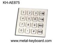China Ruggedized 16 Keys Stainless Steel Keypad Numeric with Top panel mounting for sale