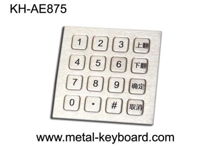 China Teclado de aço inoxidável Ruggedized de 16 chaves numérico com a montagem de painel superior à venda