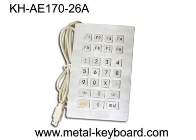 Cina Innaffi la tastiera industriale del metallo di USB della prova con una disposizione su misura di 26 chiavi in vendita