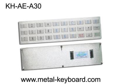 China Water proof Outdoor Kiosk Industrial Metal Keyboard with 30 Keys Anti - Rusty for sale