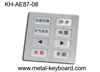 China USB connection 8 Buttons keypad numeric customization layout vandal resistant for sale