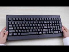 Marine Military Industrial Metal Keyboard 107 chaves com Cherry Mechanical Switches