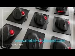 Rato industrial material do Trackball da resina + do plástico + do metal com o Trackball da resina de 39MM
