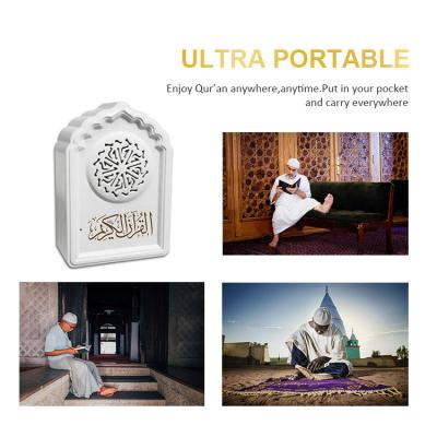 Cina Mini lampada portatile bianca dell'altoparlante di Corano di Digital Mp3 in vendita