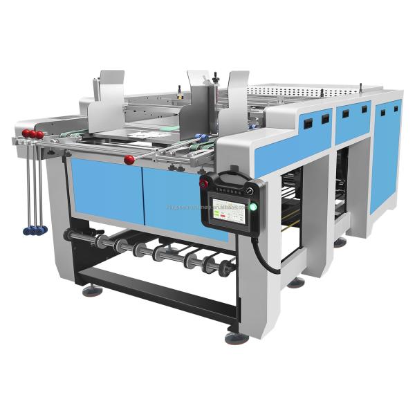 Quality Automatic Die Cutting and V Grooving Machine with 380V Power 2150*1450*1350mm Dimension and 10-40m/min Speed for sale