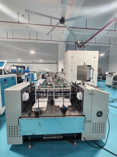Quality DG850B Feeder Box Gluing Machine with 30 pcs/Min Speed, High Precision Dual-Sheet Detection, and Hybrid Glue System for Rigid Box Forming for sale