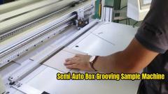 Semi-auto  V Grooving Machine for Rigid Box & Furniture Sampling