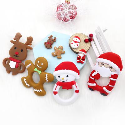 Cina Toy Wholesale Baby Teether Set And Pacifier Clip Silicone Soft Beads For Baby Teething in vendita