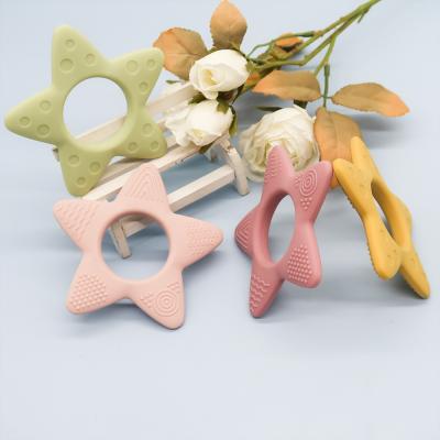 Cina Toddler Ring Shape Toys Teether Baby Soft Silicone Molar Teether Pendant Infant Newborn Animal Soft Chew in vendita