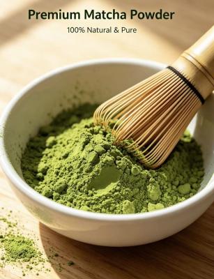 China Instant Dissolve 800-2000 Mesh Matcha Powder 100% Natural Green Tea Powder for Beverages and Food for sale